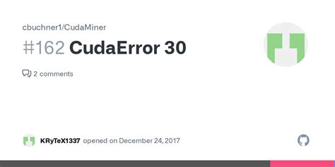 cudaerror 30 · issue 162 · cbuchner1 cudaminer · github