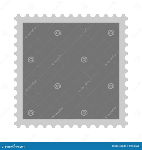 Square Postage Stamp Outline Border Vector 339419245