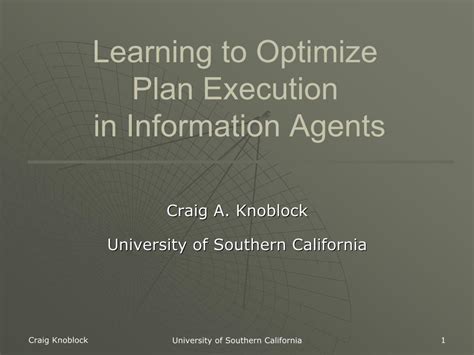 Pdf Learning To Optimize Plan Execution In Information Agents · Integration And Monitoring