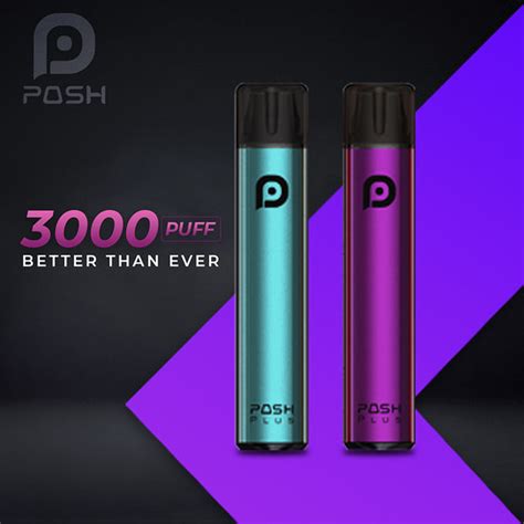Posh Plus 3000 Disposable Vape 0 Nicotine In 3 Flavors