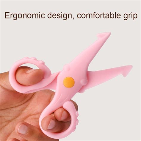 귀여운 오징어 미니 플라스틱 가위 어린이 수제 종이 절단 도구파란색