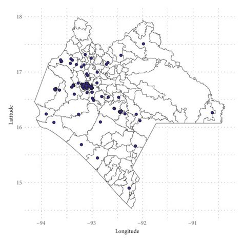 Spatial Distributions Of 573 Cases Of Dengue Confirmed In The State Of Download Scientific