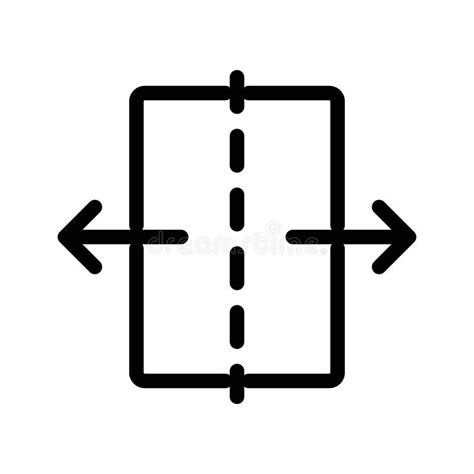 Separating Arrow In Two Part Icon Linear Logo Mark In Black And White