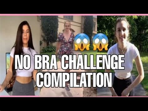 Tik Tok No Bra Challenge Compilation Omg😱😱 Youtube