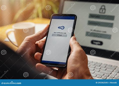 Two Step Authentication Verification Code On Smart Phone Screen For Identity Identification For