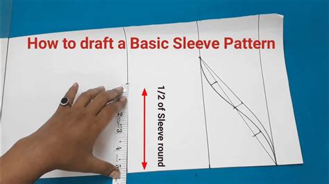 How To Draft A Basic Sleeve Pattern Youtube
