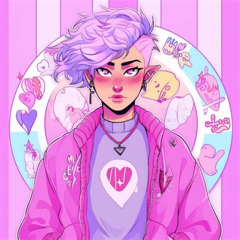 Premium Ai Image A Nonbinary Avatar Picture