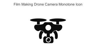 Film Making Drone Camera Monotone Icon In Powerpoint Pptx Png And Editable Eps Format PPT Slide
