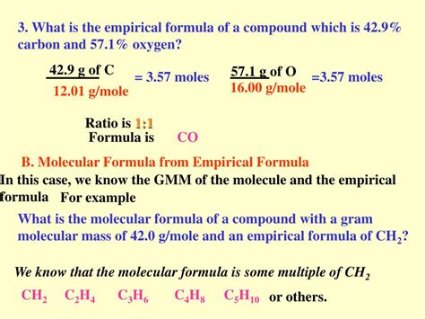 PPT V Empirical Formula Problems PowerPoint Presentation Free Download ID 4493029