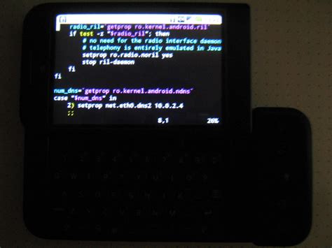 Native Vim On Android G1
