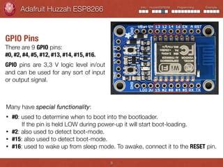 Adafruit Huzzah Esp WiFi Board PDF Operating Systems Computer Software And Applications