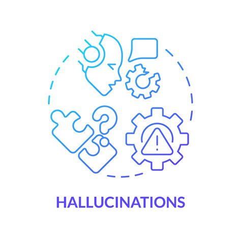 digital hallucinations blue gradient concept icon machine learning