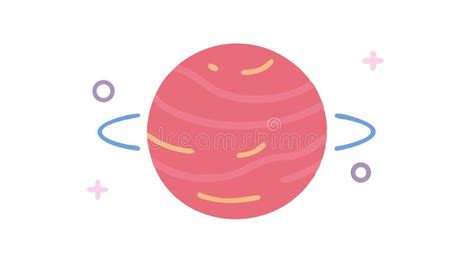 Sphere Planet Icon Celestial Body Astronomy Symbol Vector Vector