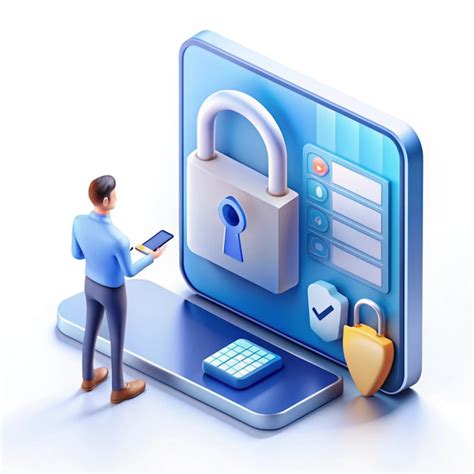 Premium Photo 3d Password Reset Illustration Update Personal Data