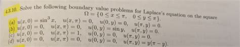 Solved Part A And B Introduction To Partial Differential Chegg