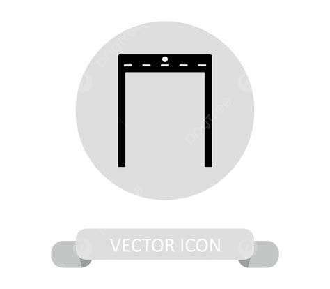 Security Gate Icon Visitor Registration Block Training Vector Visitor