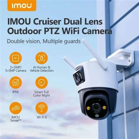 Jual Cctv Wifi Ip Camera Outdoor Imou Cruiser Dual Lens 8mp 5mp 3mp 360° Waterproof Di Seller