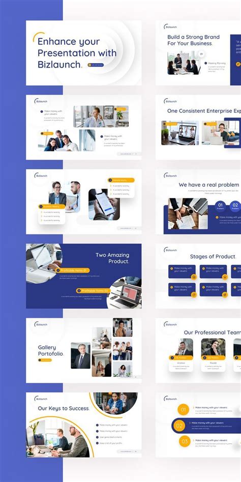 Bizlaunch Modern Business Powerpoint Template Business Powerpoint
