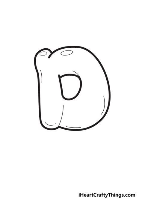 Bubble Letter D Draw Your Own Bubble D In 7 Easy Steps