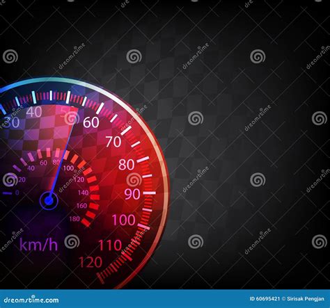 Car Speedometer Background Stock Illustration Illustration Of Race 60695421