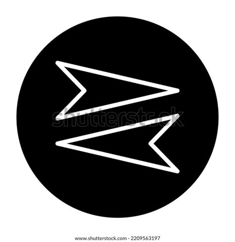 Editable Design Icon Left Right Cursor Stock Vector Royalty Free