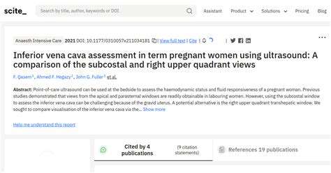 Inferior Vena Cava Assessment In Term Pregnant Women Using Ultrasound A Comparison Of The Inferior Vena Cava Assessment In Term Pregnant Women Using Ultrasound A Comparison Of The