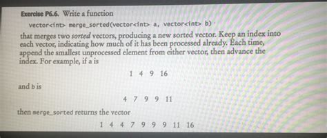 solved exercise p6 6 write a function vector
