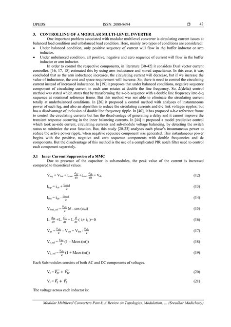 Modular Multilevel Converters Part I A Review On Topologies