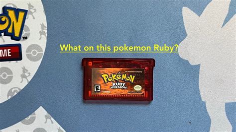 What On This Pokemon Ruby Save File Youtube