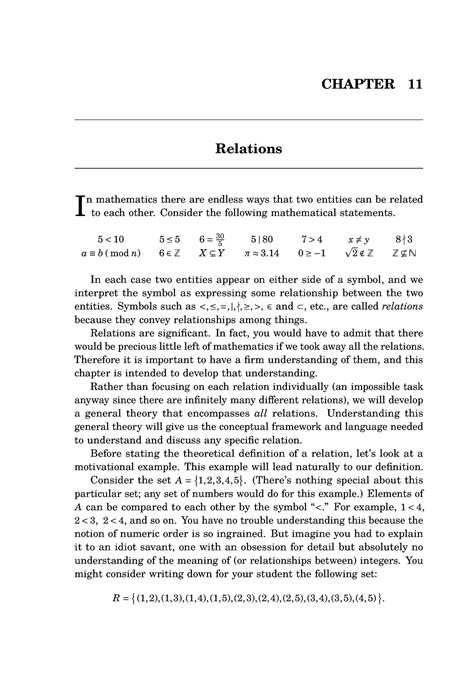 relations relation of discrete mathematic chapter 11 relations i n
