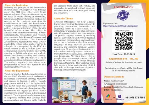 A One Day National Level Workshop On Effectuating Artificial Intelligence For Language Proficiency