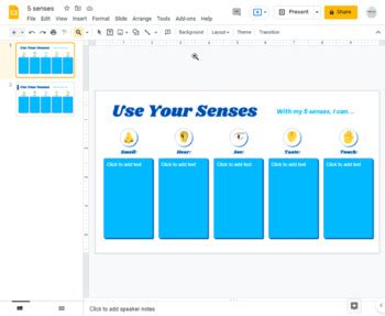 Five Senses Drag And Drop And Labeling Activity In Slides TPT