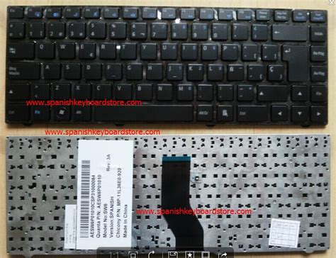 Teclado Bangho Bgh Sw6 Sw9 S600 S670 S610 With Black Frame Mp 11l36e0 920 Aesw6p01010 Laptop