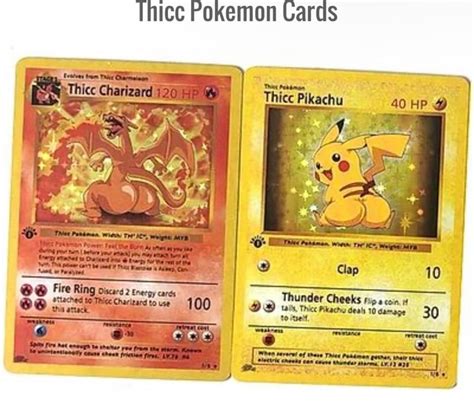 Thicc Pokemon Cards Thunder Cheeks Ifunny