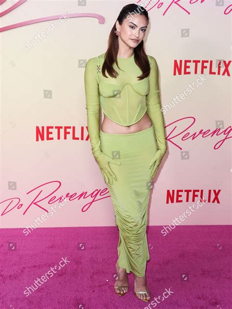 American Actress Camila Mendes Wearing Versace Editorial Stock Photo Stock Image Shutterstock