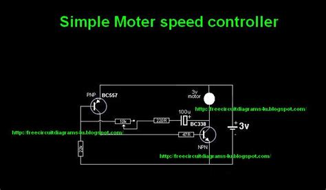 FREE CIRCUIT DIAGRAMS 4U Simple Moter Speed Cntroller Circuit Diagram