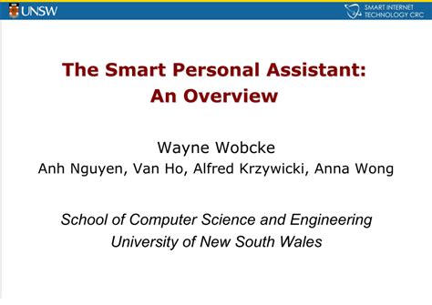 Pdf The Smart Personal Assistant An Overview