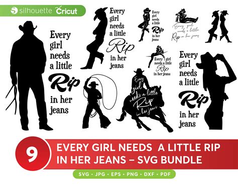 Every Girl Needs A Little Rip In Her Jeans Svg Svg Bundle Etsy