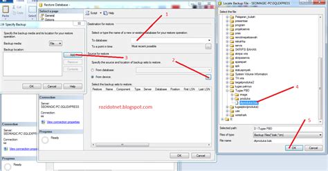 Restore Database Sql Server 2005 File Bak Rozidotnet