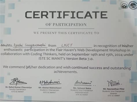 Ayushi Suryawanshi On Linkedin Development Dsa Continuouslearning Manit Techworkshop