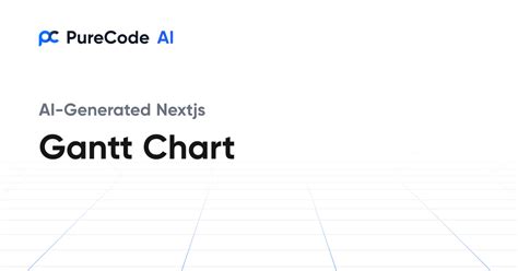 Generate Nextjs Gantt Chart Components With Purecode Ai