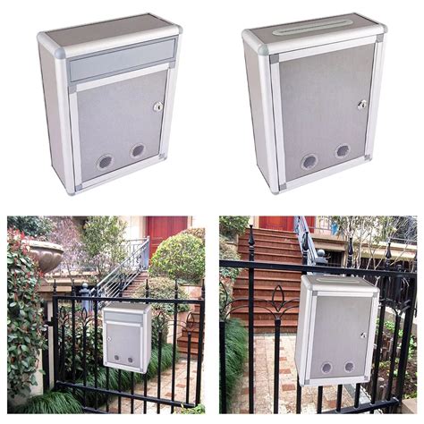 Wall Mounted Mailbox Locking Mailbox Security Blank Design Newspapers
