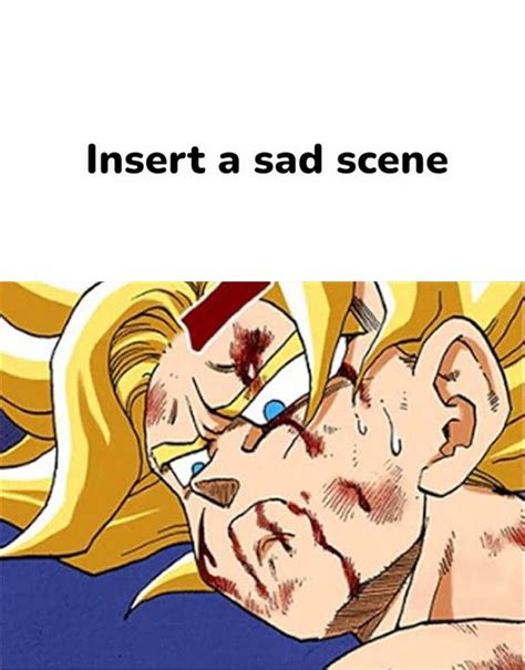 Goku Feeling Sad Template By Spoiledbrat123 On Deviantart
