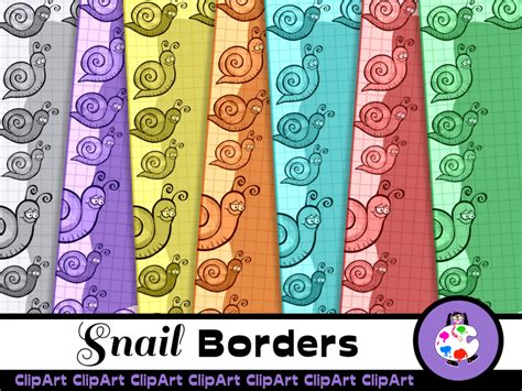 Garden Snail Graph Paper Borders Teaching Resources