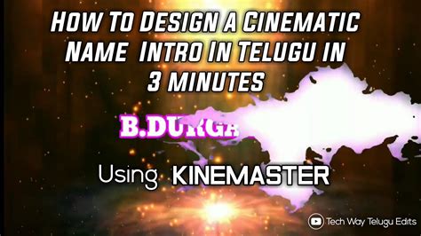 HOW CREATE NAME INTRO EFFECT BY YOUR OWN YouTube