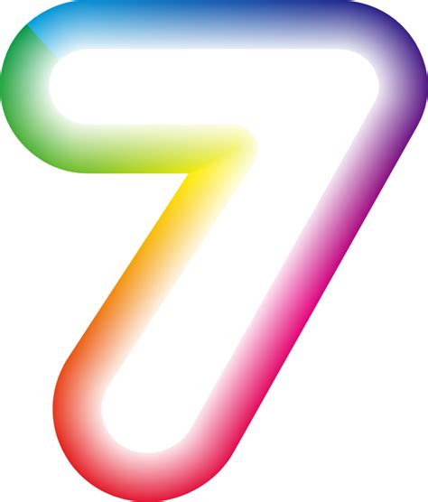 Neon Number 7 15072244 Png