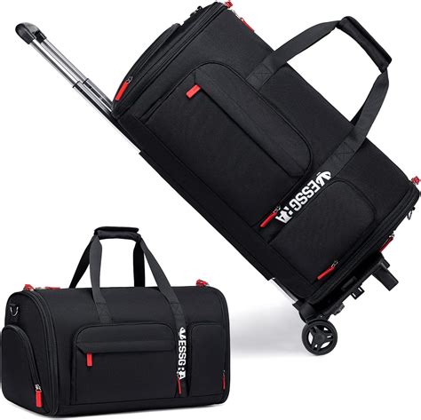 Vessgra Rolling Garment Bags For Travel Garment Bag With
