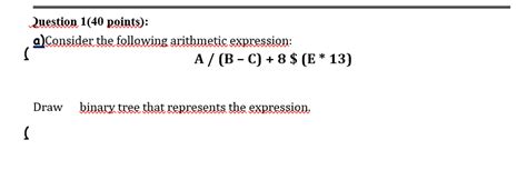 solved question 1 40 points a consider the following