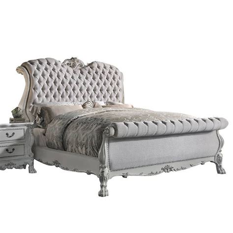 Acme Furniture Queen 103 Dresden Bed Bone White Finish Bed Furniture