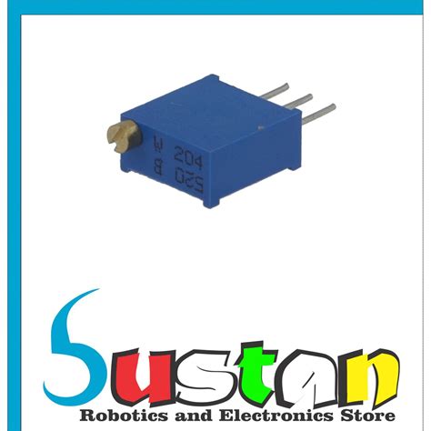 Jual Multiturn 3296 200k Ohm Trimmer Potentiometer Variable Resistor